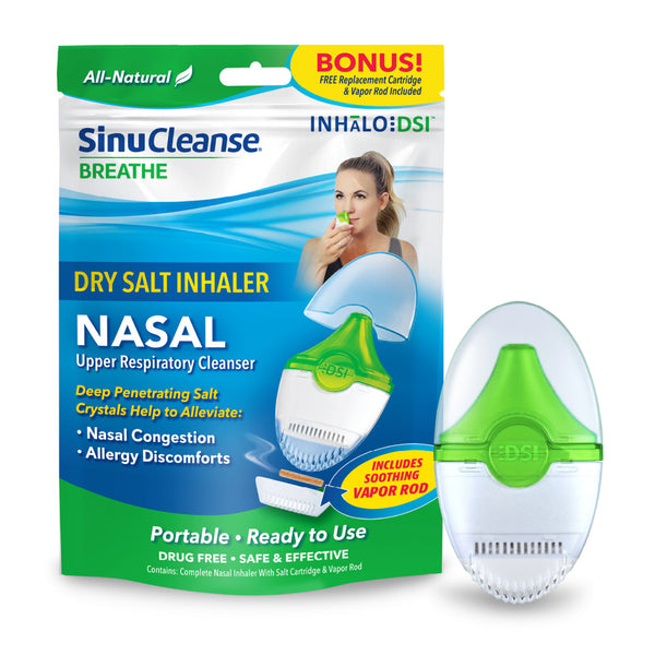 SinuCleanse Dry Salt Nasal Inhaler - Natural Nasal Care Solution